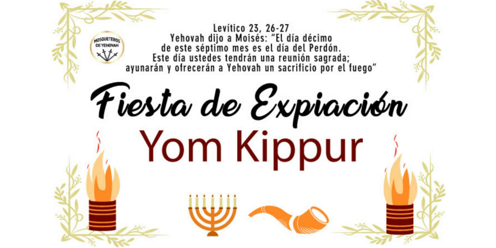 6. Las Fiestas de Yehovah Expiación o Yom Kippur - Mosqueteros de Yehovah