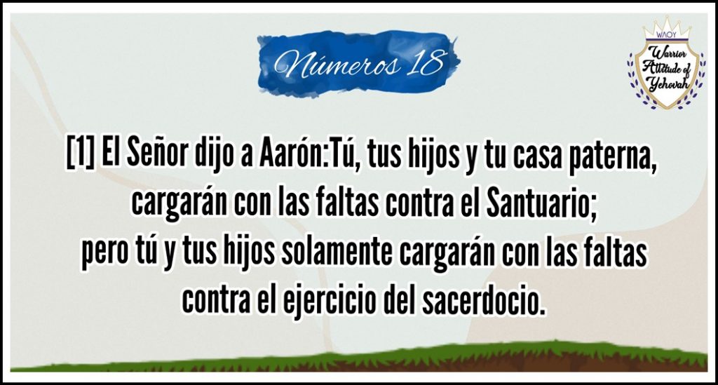 Números Capítulo 18 - Mosqueteros de Yehovah