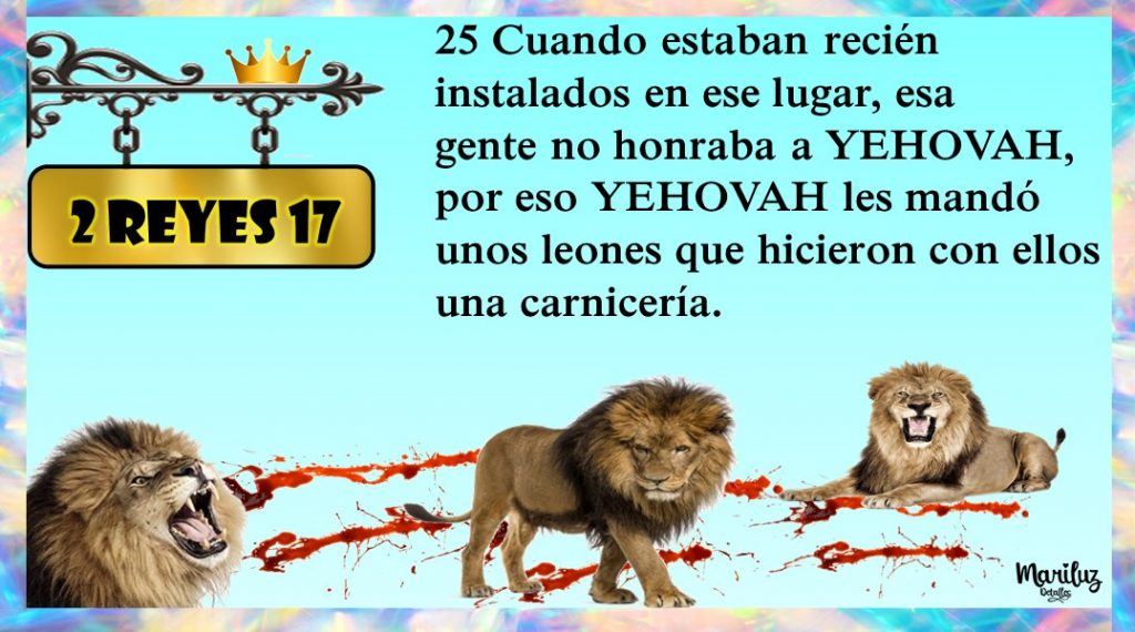 2 Reyes Capítulo 17 - Mosqueteros de Yehovah