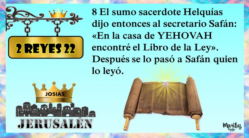 2 Reyes Capítulo 22 - Mosqueteros de Yehovah