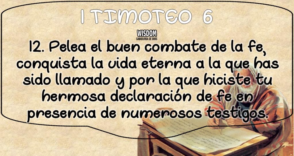1 Timoteo Capítulo 6 - Mosqueteros de Yehovah